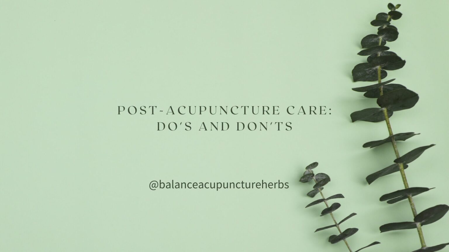 What to Do After Acupuncture Treatment: Essential Care Tips - Balance ...